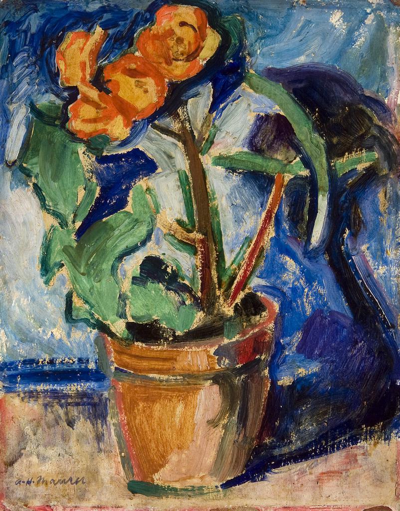 Barnes Collection Online — Alfred Henry Maurer: Pot of Flowers