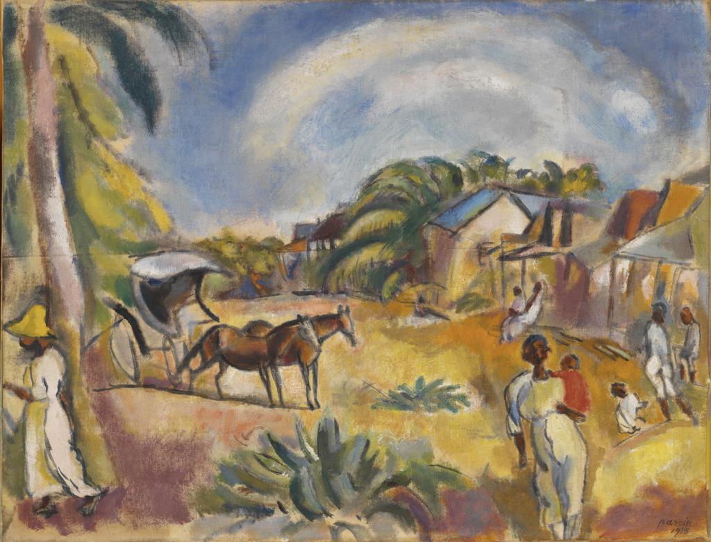 Barnes Collection Online — Jules Pascin: Landscape with Figures and ...