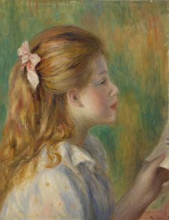 Barnes Collection Online — Pierre-Auguste Renoir: Reading (La Lecture)