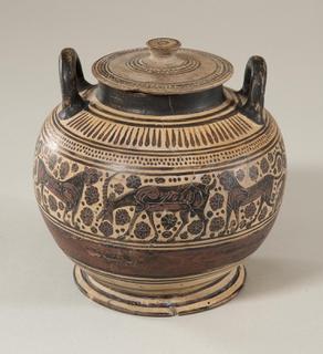 Barnes Collection Online — Greek: Corinthian Pyxis with Lid