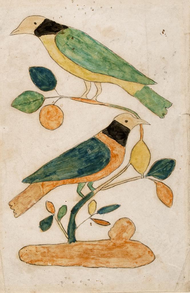 Barnes Collection Online — American, Pennsylvania German: Two Birds