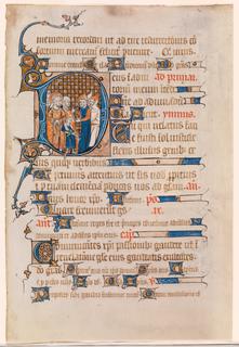 Barnes Collection Online — French: Leaf from a Book of Hours with a ...