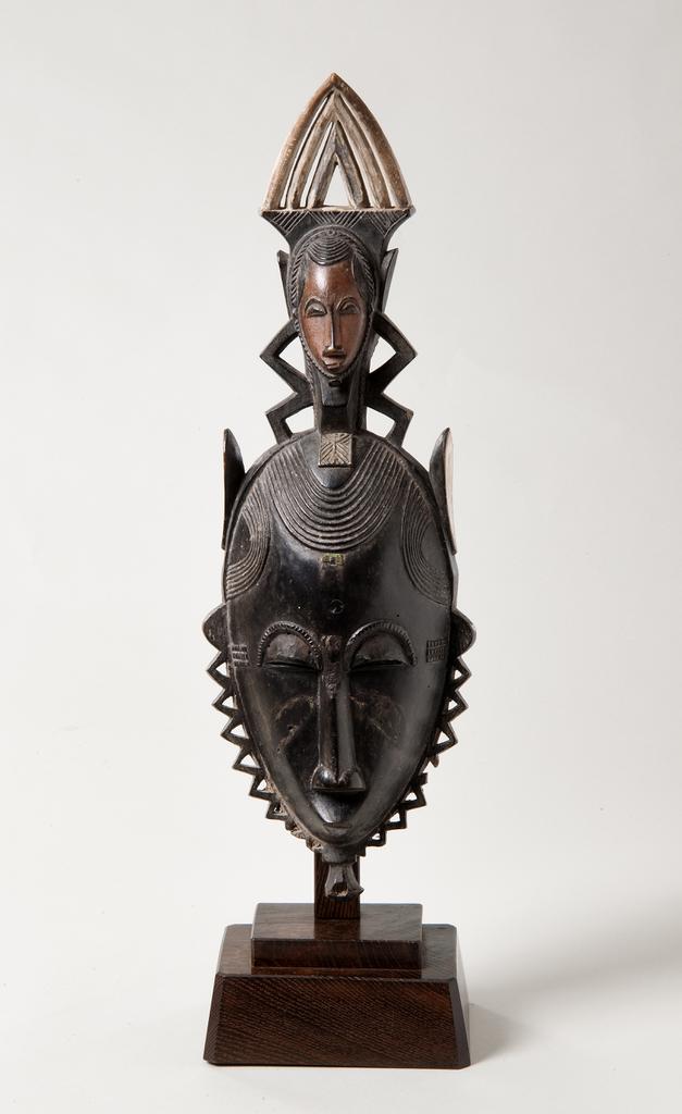 Barnes Collection Online — Baule: Face Mask Surmounted by Miniature Masks